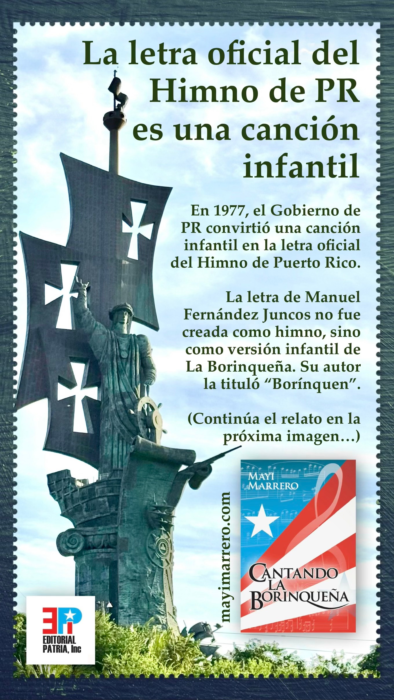 La letra oficial del Himno de Puerto Rico es una canción infantil ...