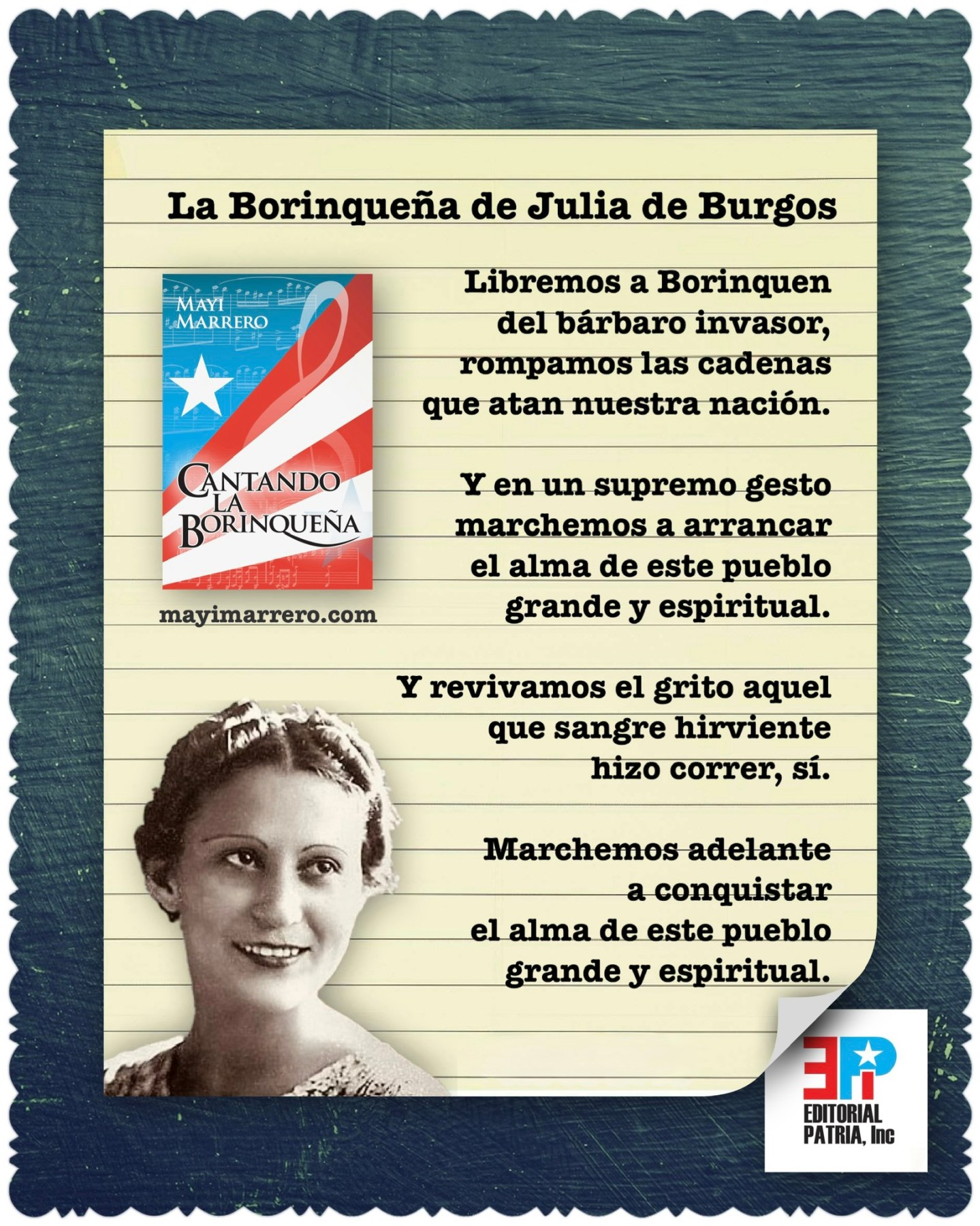 Julia de Burgos y La Borinqueña – Mayi Marrero
